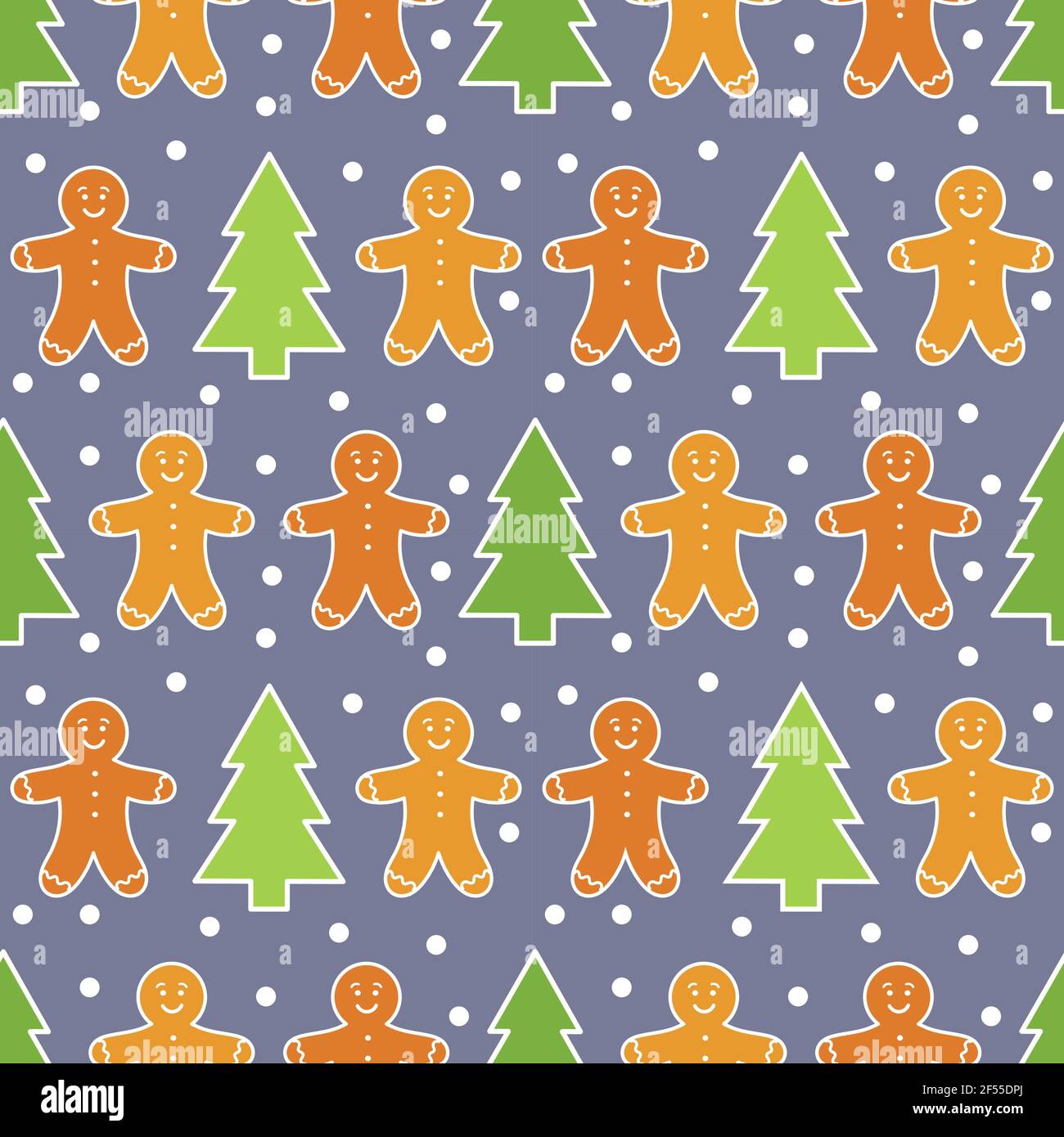 Gingerbread man repeat pattern hi-res stock photography and images - Alamy