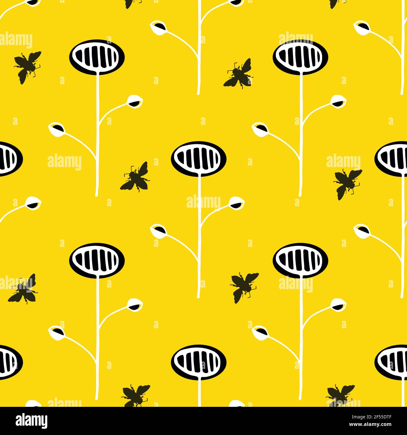 Seed heads pattern Stock Vector Images - Alamy