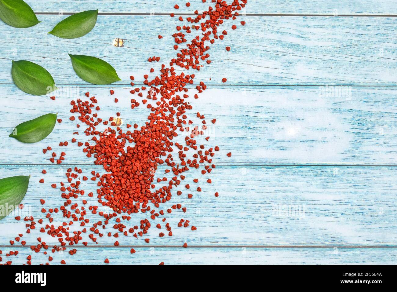 Annatto seed red condiment and food coloring deriving from achiote tree ...