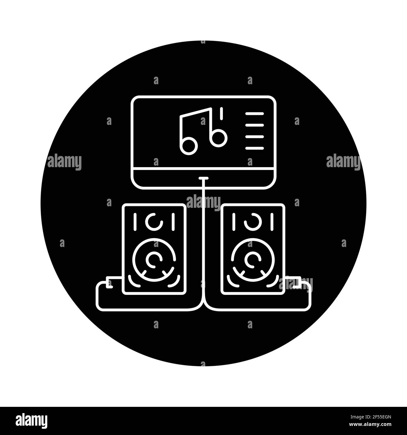 Podcast equipment color line icon. Podcasting. Sign for web page ...