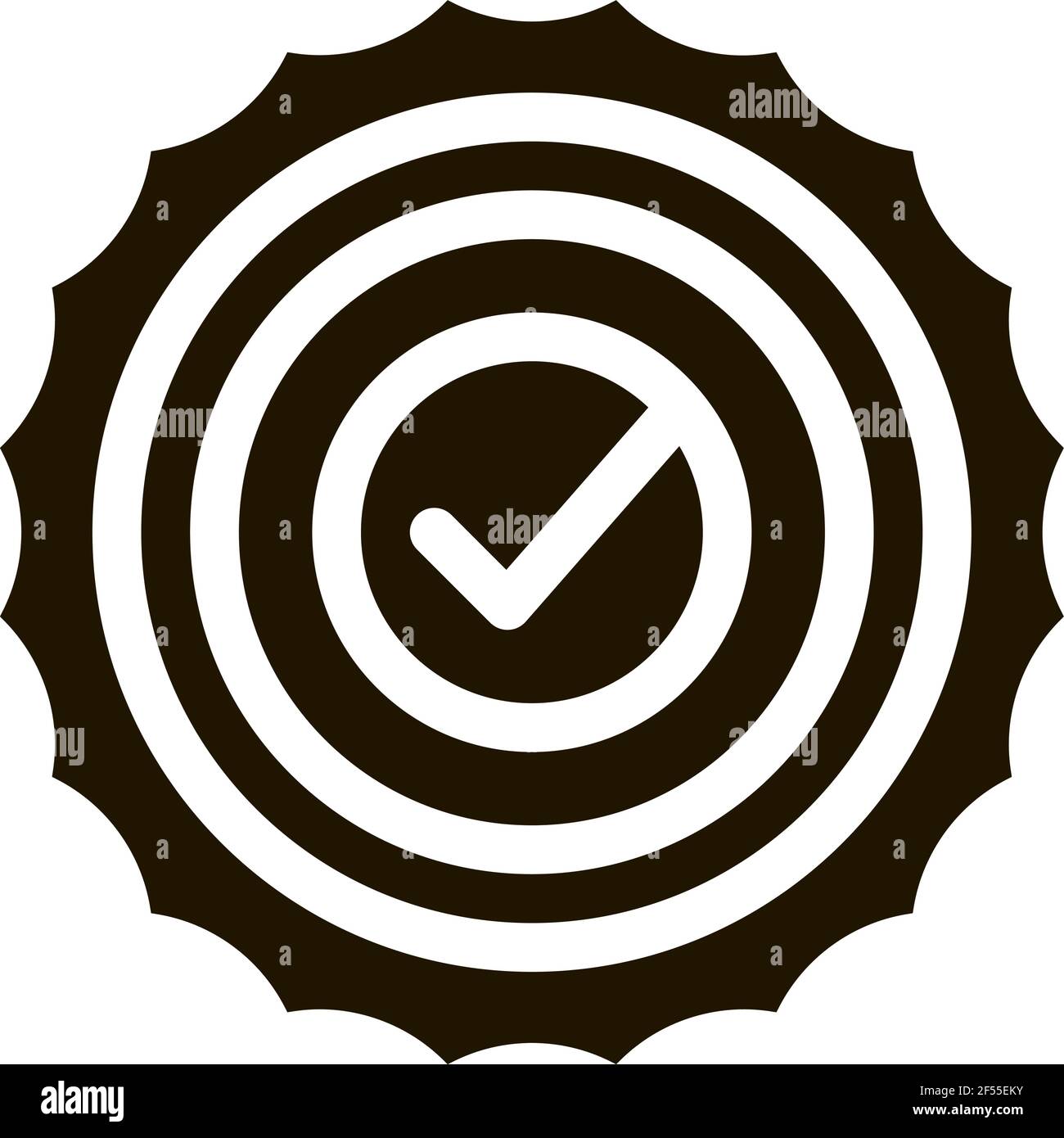 case approval icon Vector Glyph Illustration Stock Vector Image & Art ...