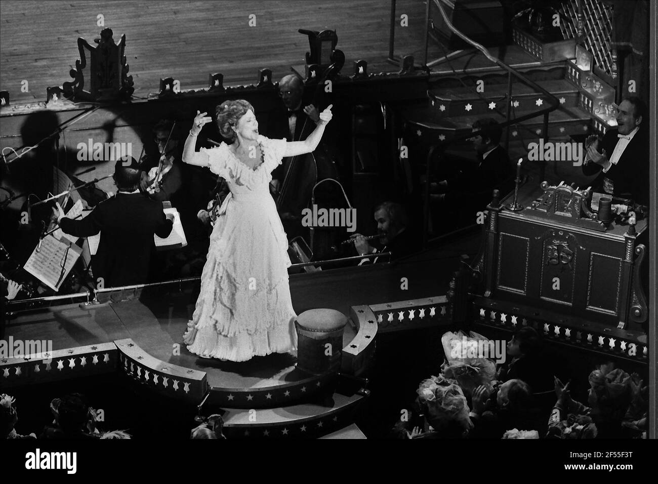 Roy Hudd and actor pals at the City Varieties theatre in Leeds in Feb ...