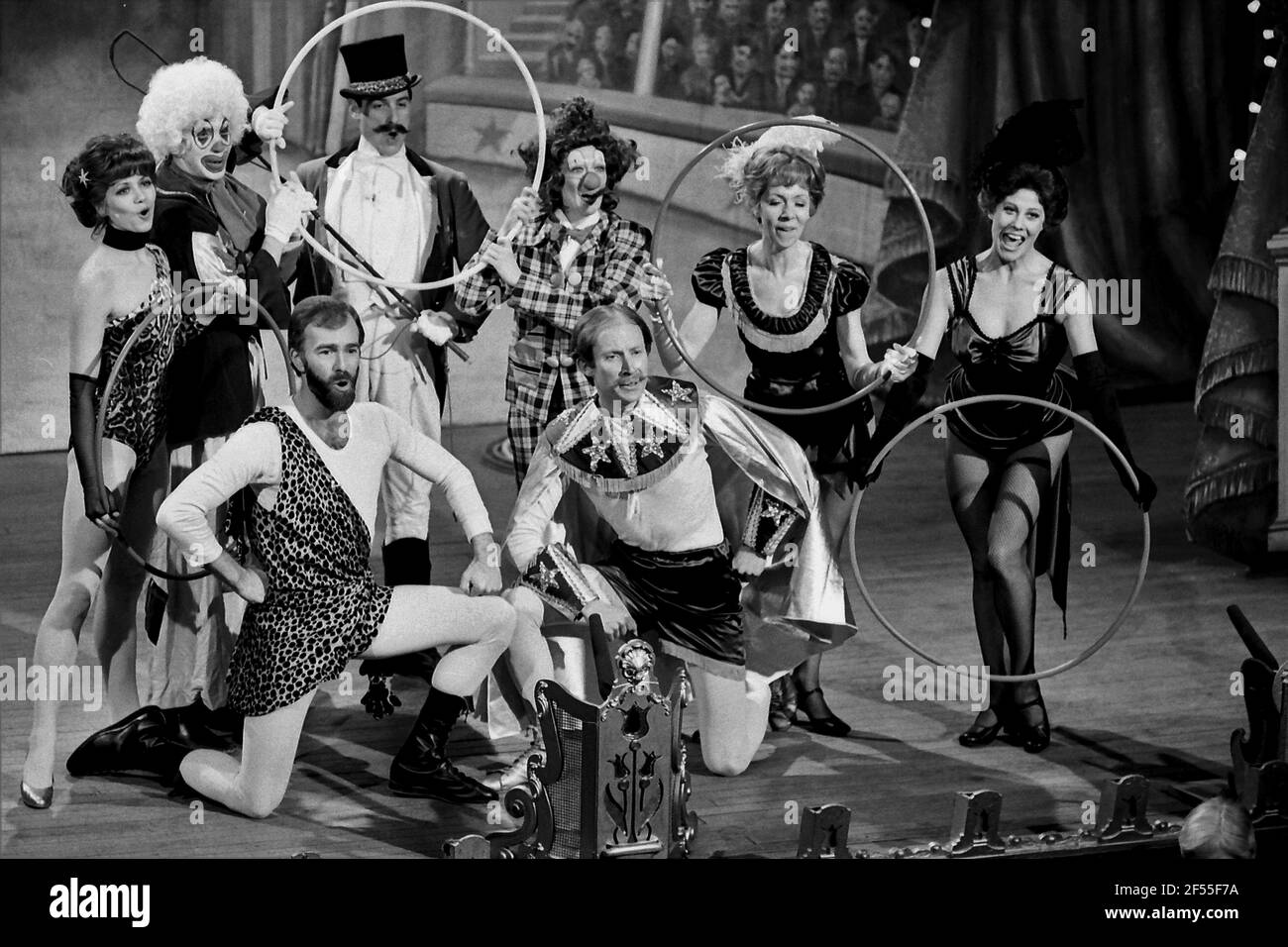 Roy Hudd and actor pals at the City Varieties theatre in Leeds in Feb ...