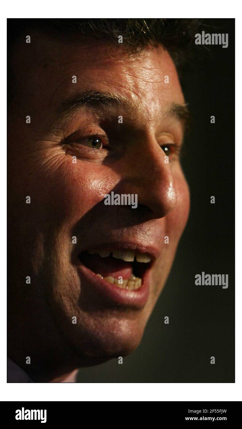 Oliver Letwin speaking at the lewis media centre in London today.pic ...