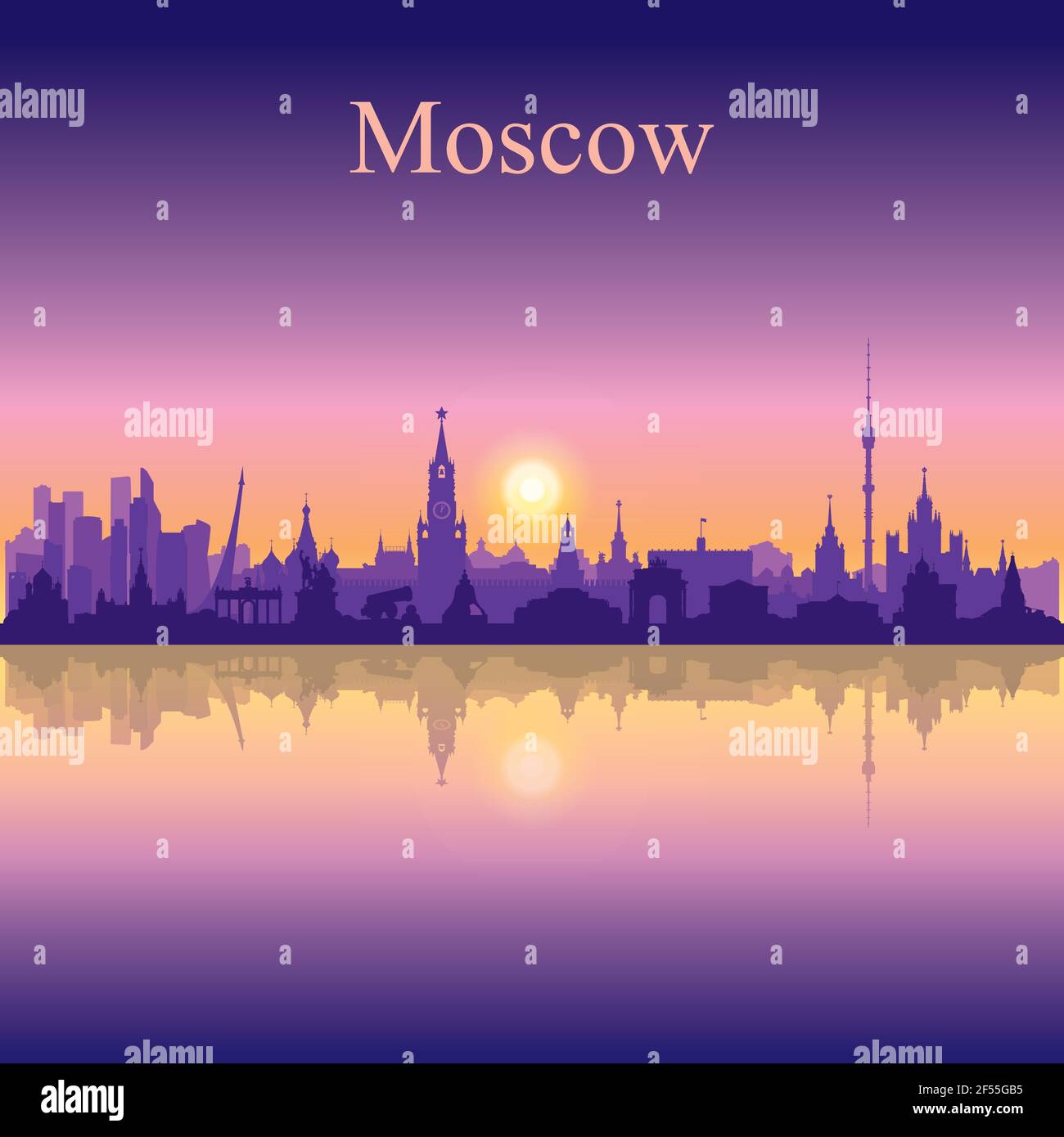 Moscow vector vectors hi-res stock photography and images - Alamy