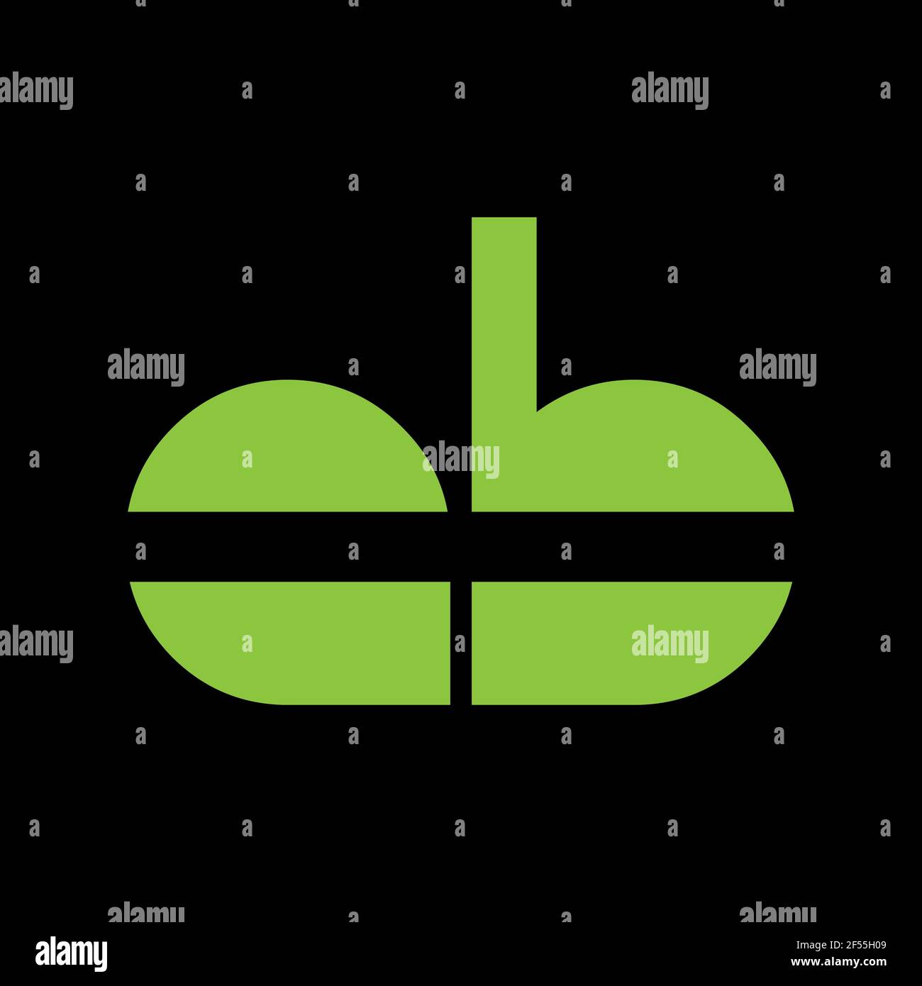 PrinLetters A B, A&B joint logo icon with business card vector template ...