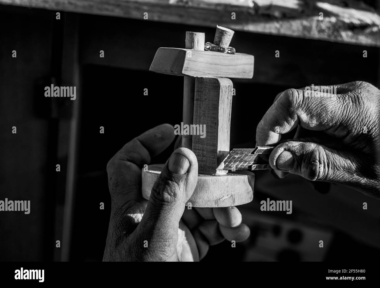 Final touch Black and White Stock Photos & Images - Alamy