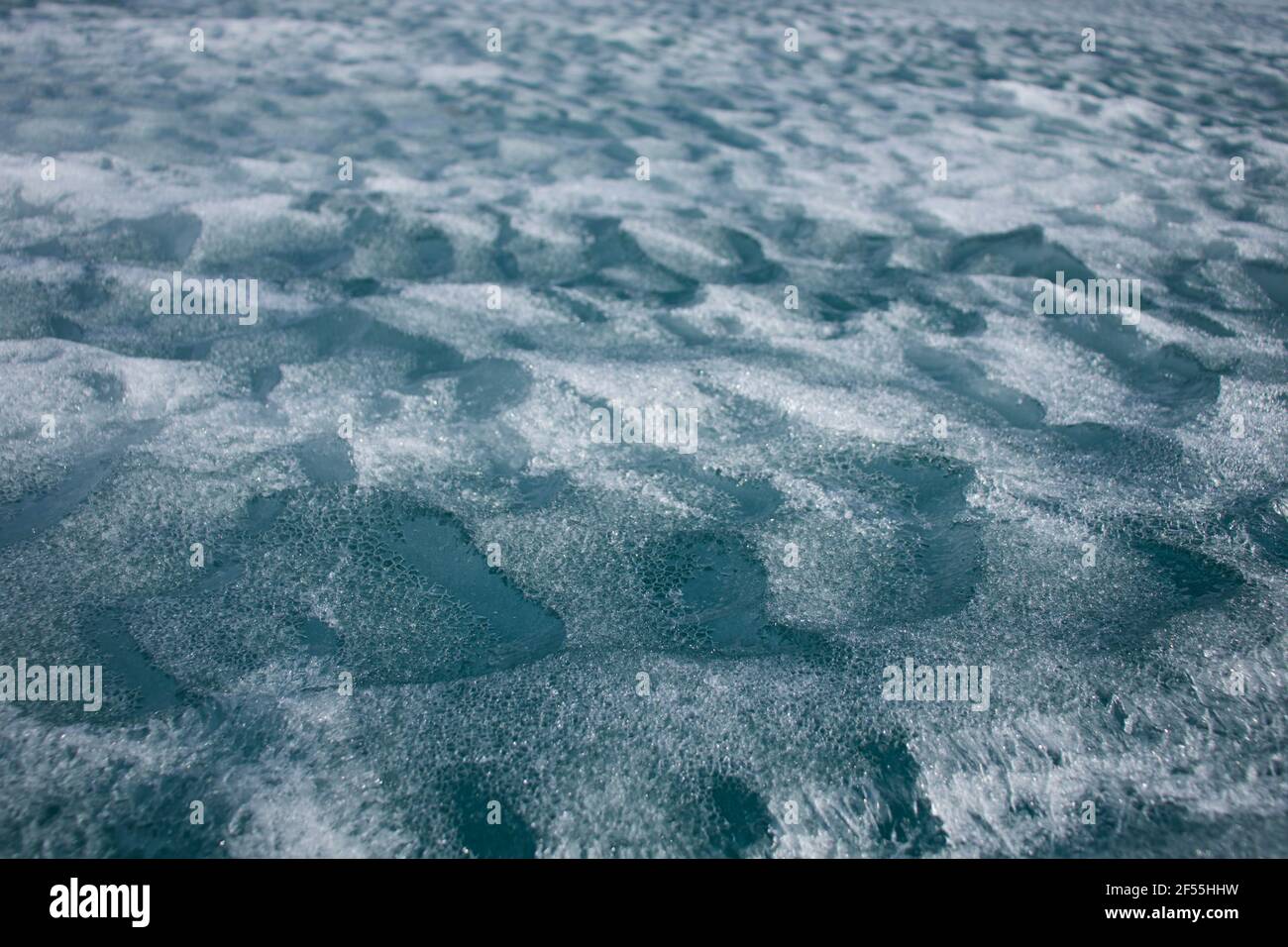 Abraham Lake Ice melting ripples Stock Photo - Alamy
