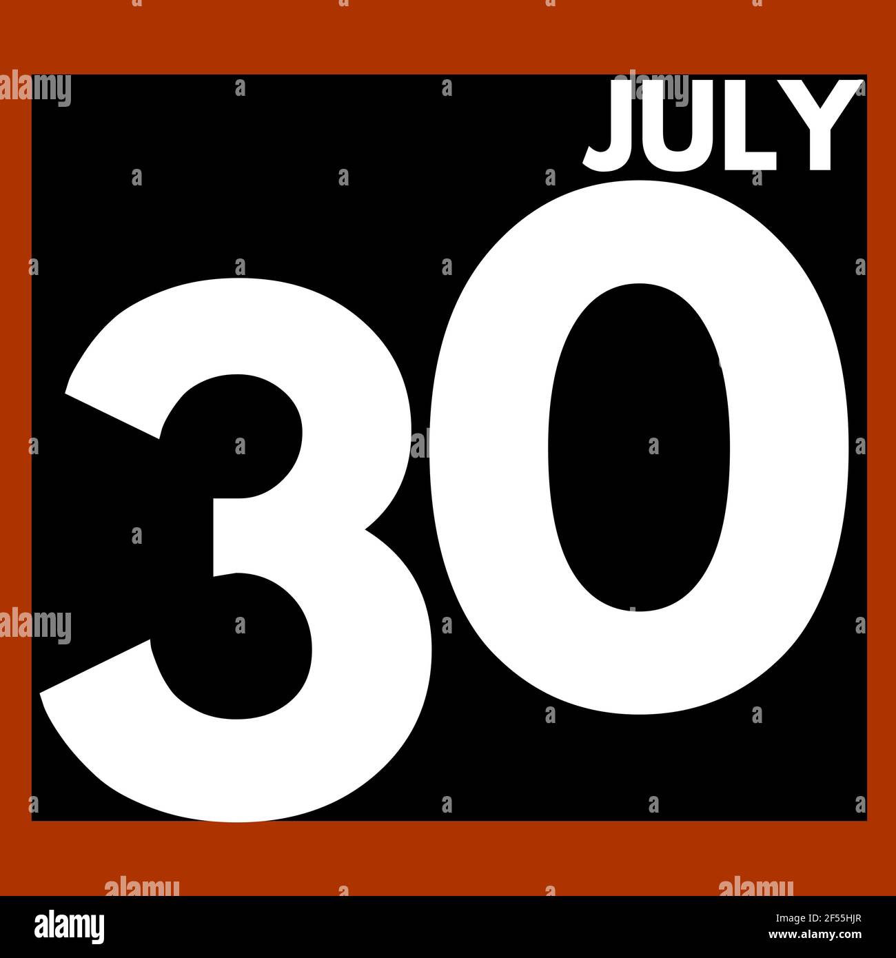 30 july calendar icon hi-res stock photography and images - Alamy