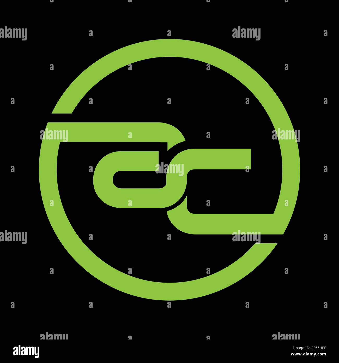 AC combine letter logo vector template. Creative AC font logo Stock ...