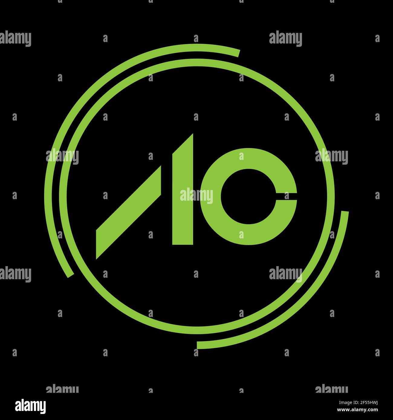 AC combine letter logo vector template. Creative AC font logo Stock ...