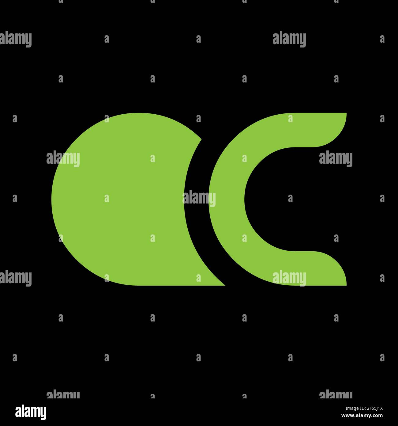 AC combine letter logo vector template. Creative AC font logo Stock ...