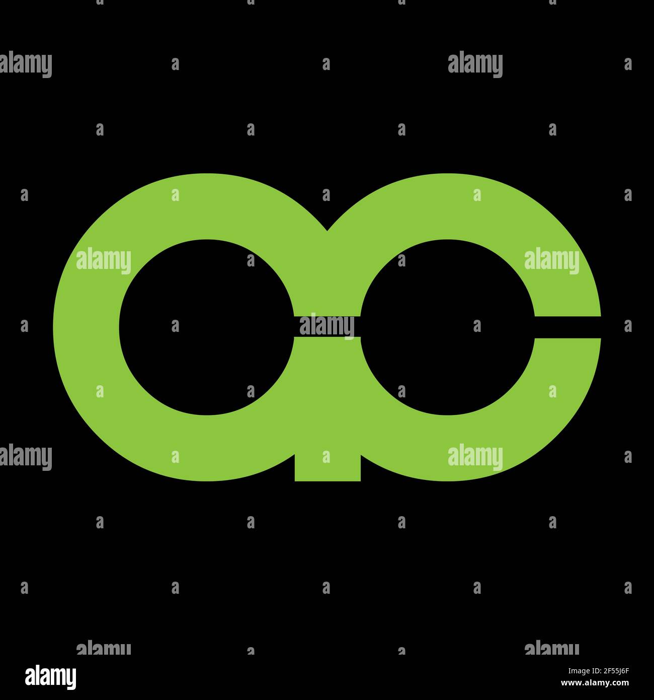 AC combine letter logo vector template. Creative AC font logo Stock ...