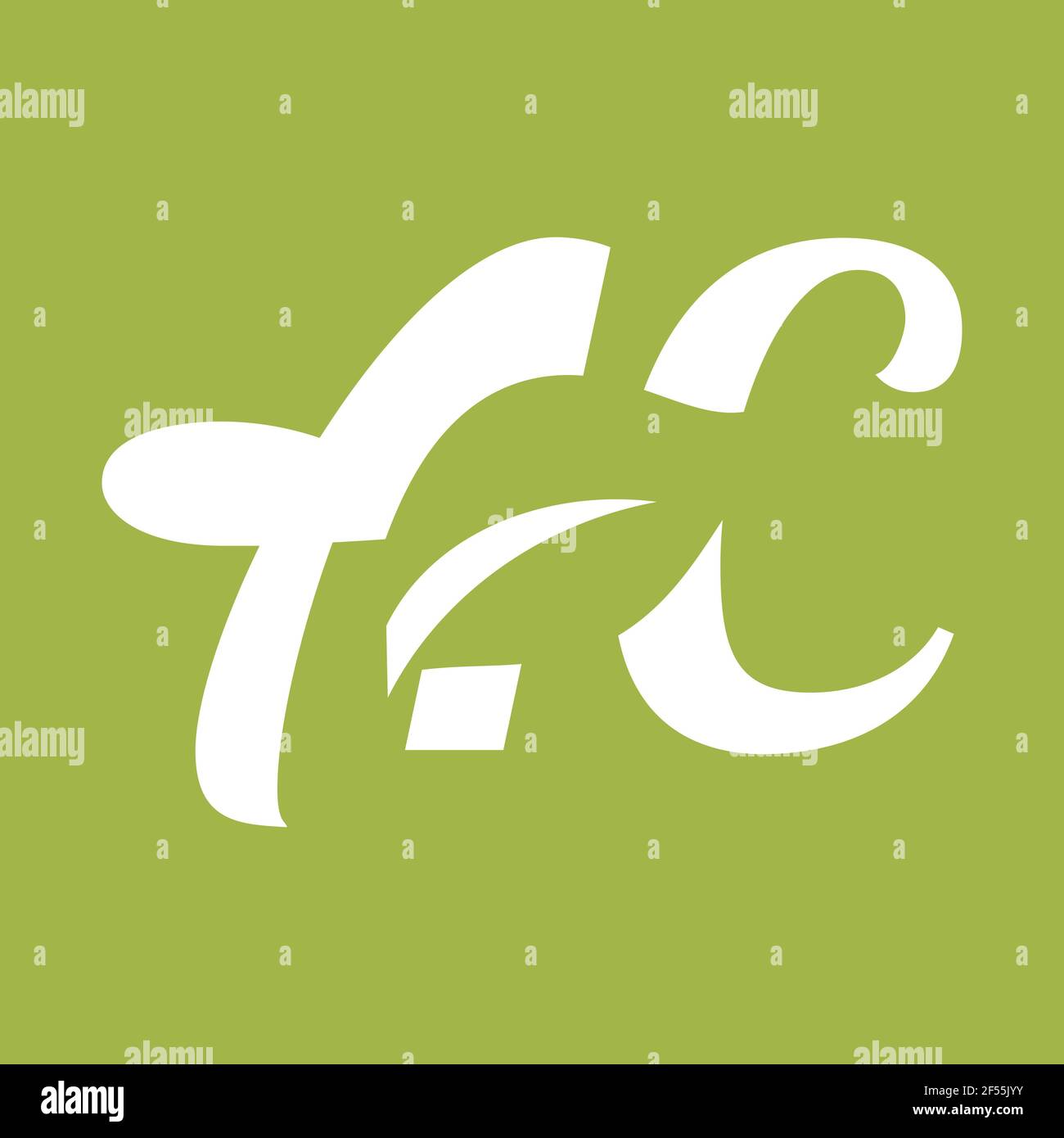 AC combine letter logo vector template. Creative AC font logo Stock ...