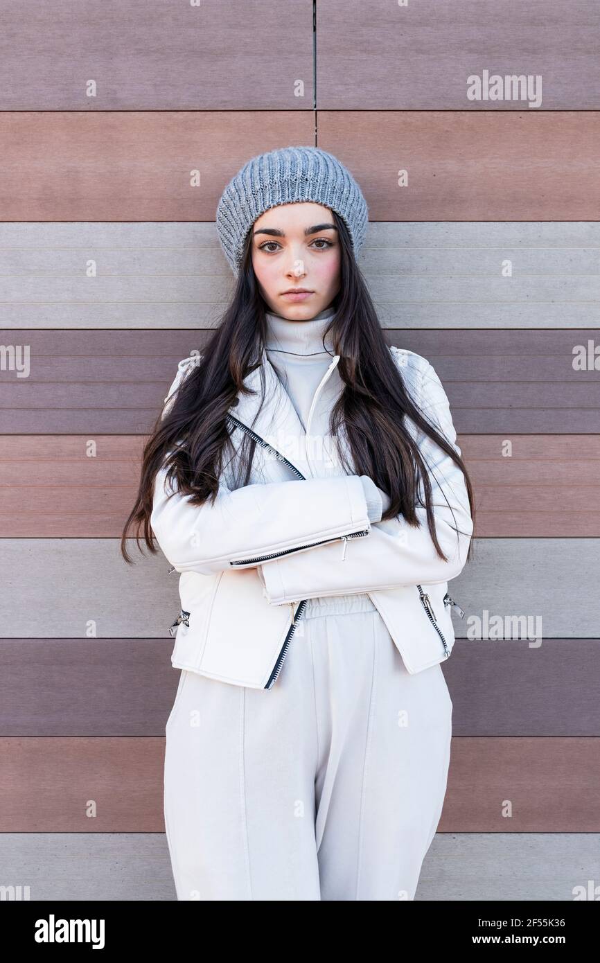 Girl arms crossed hi-res stock photography and images - Alamy