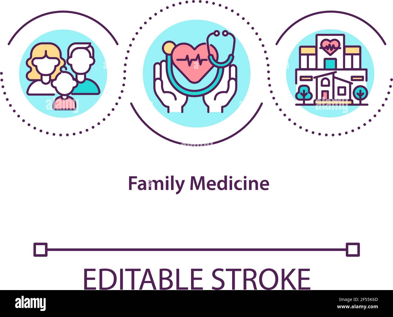 Family medicine concept icon Stock Vector Image & Art - Alamy