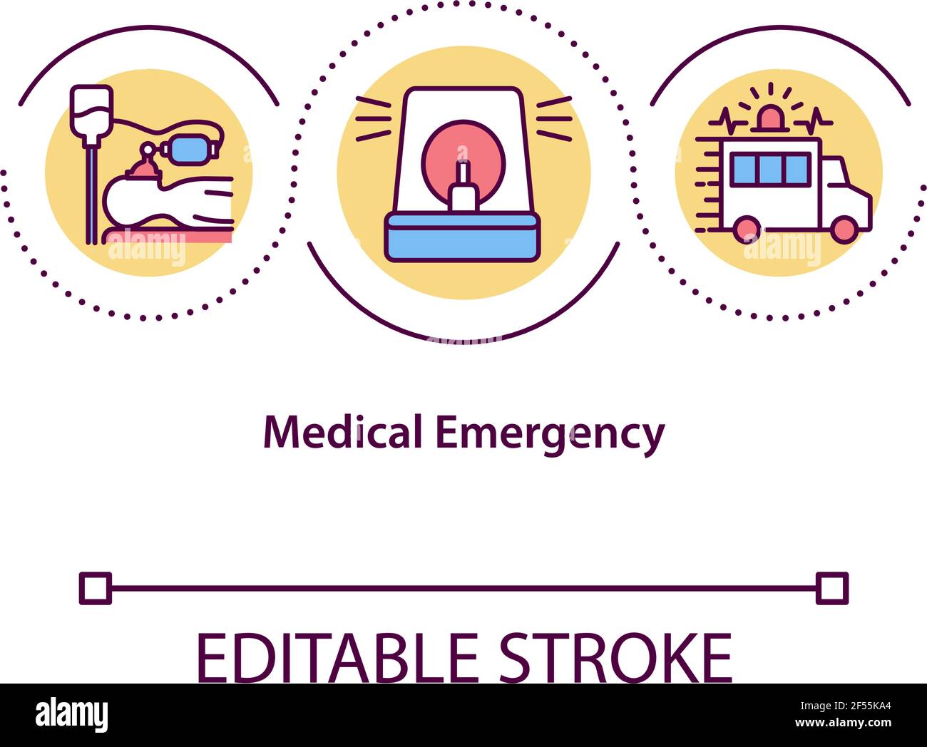Medical emergency concept icon Stock Vector Image & Art - Alamy