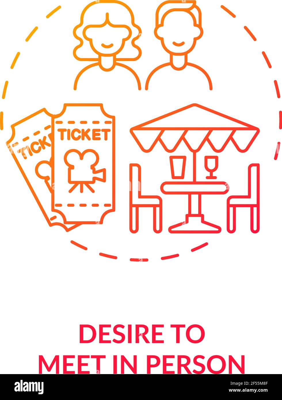 Couple meet cinema Stock Vector Images - Alamy