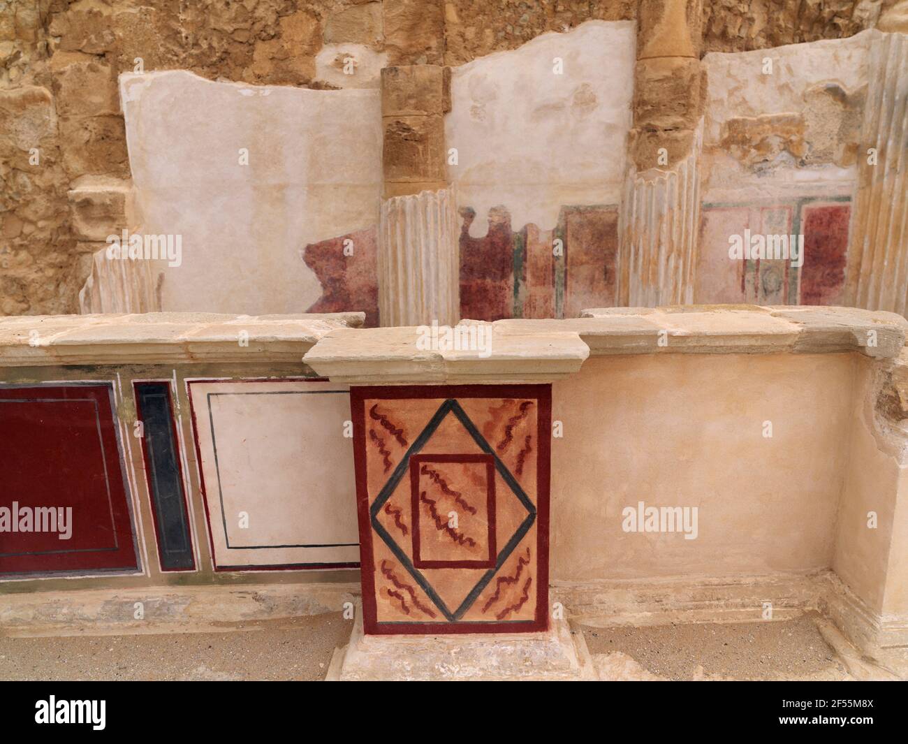 Israel, Masada, King Herod's mountain top fortress and last stronghold ...