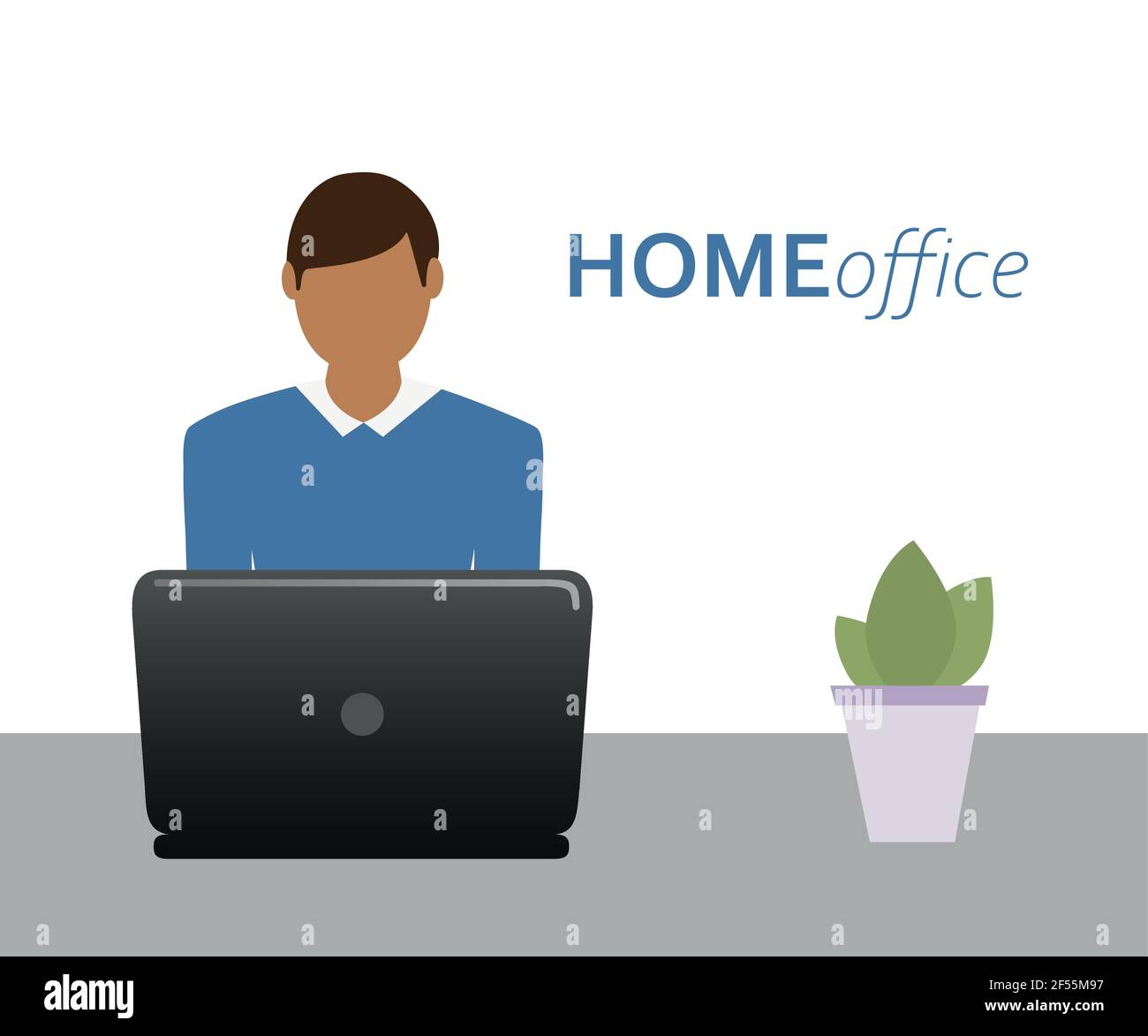 Work in home design Stock Vector Images - Alamy