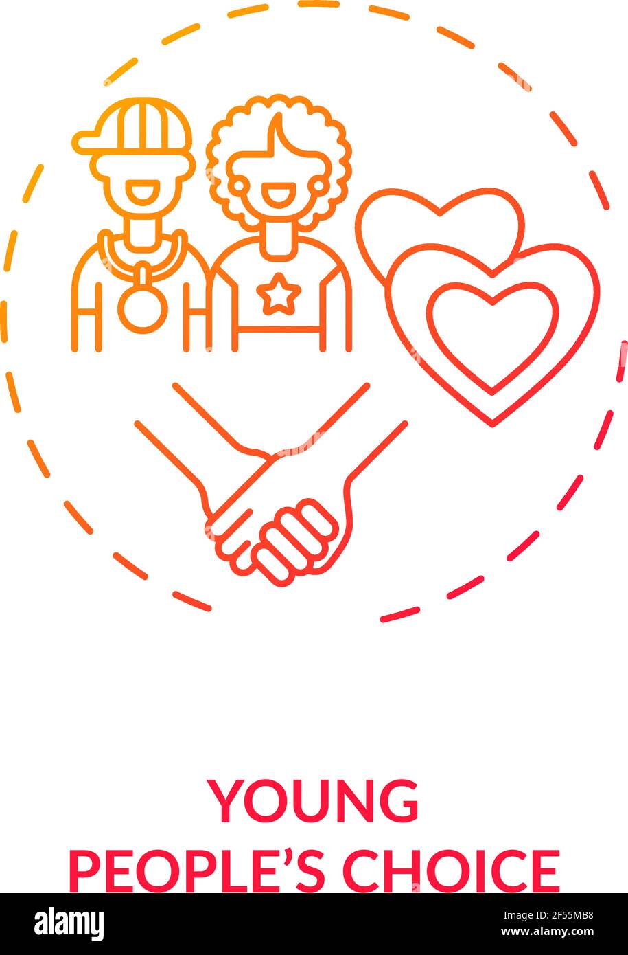 Young people choice concept icon Stock Vector Image & Art - Alamy