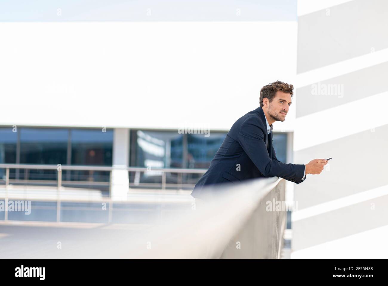 Man office railing side hi-res stock photography and images - Alamy