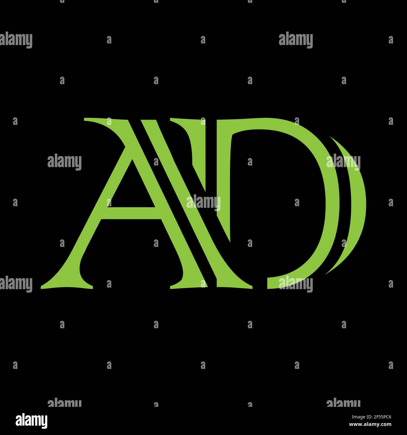 initial AD logo template, vector illustration for company file download ...