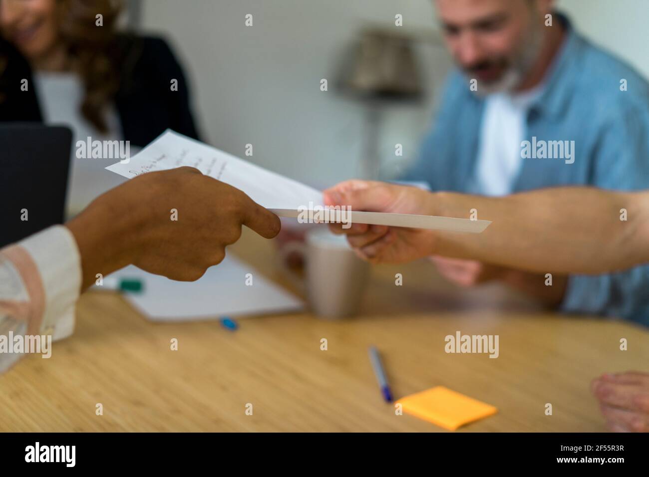 Giving document hi-res stock photography and images - Alamy