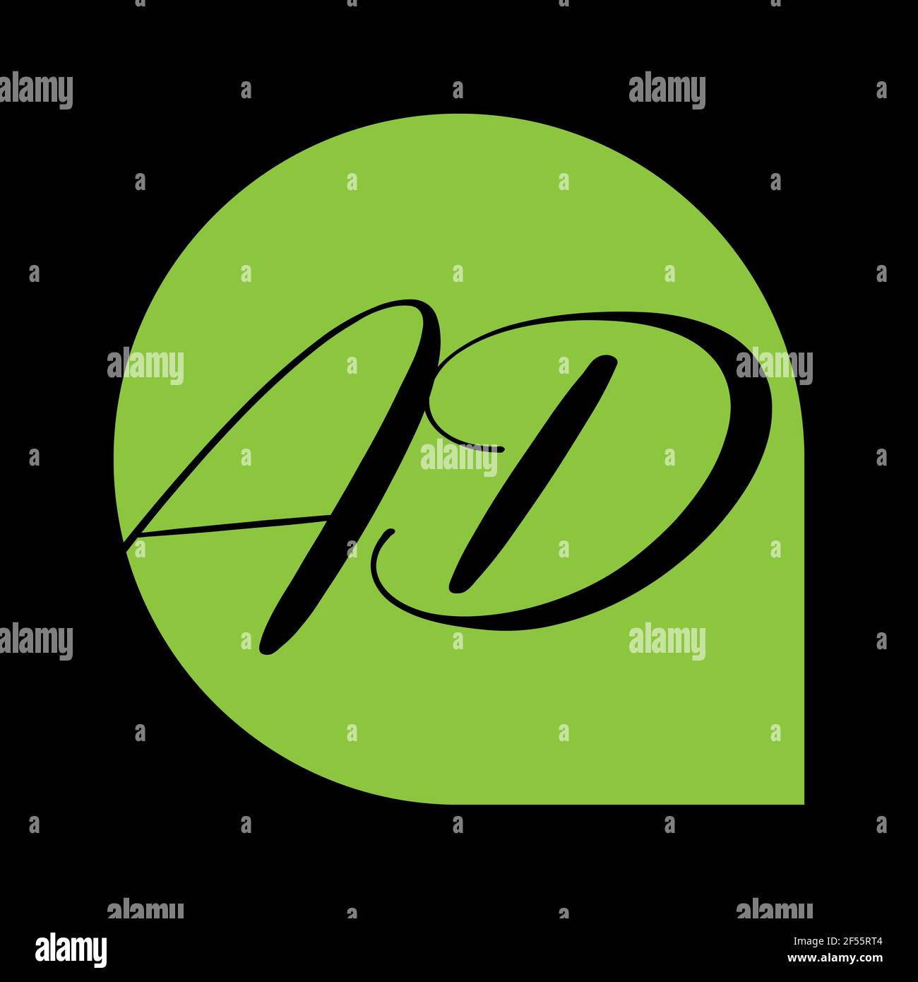 initial AD logo template, vector illustration for company file download ...