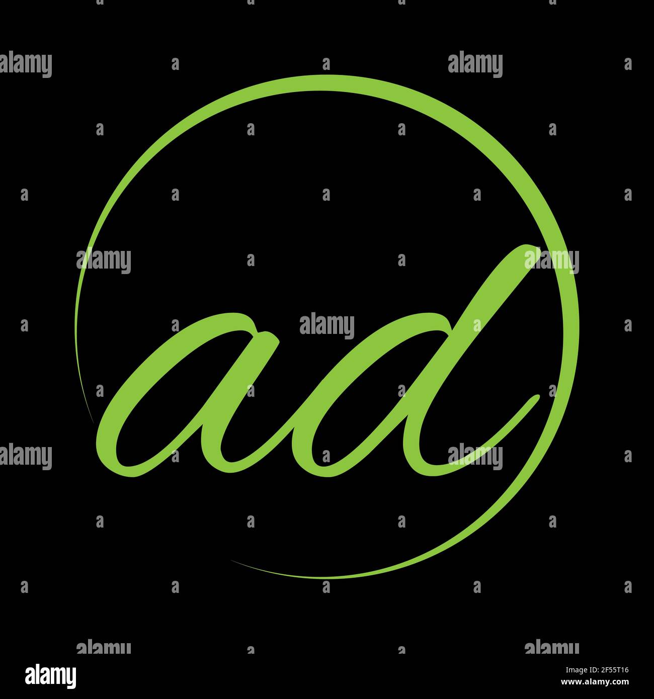 initial AD logo template, vector illustration for company file download ...