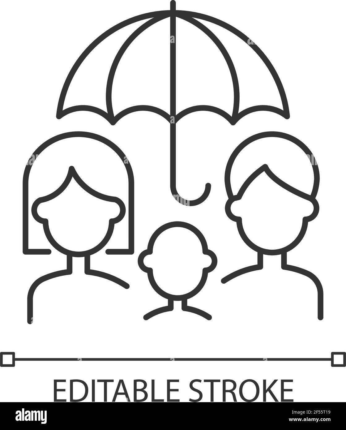 Life insurance linear icon Stock Vector Image & Art - Alamy