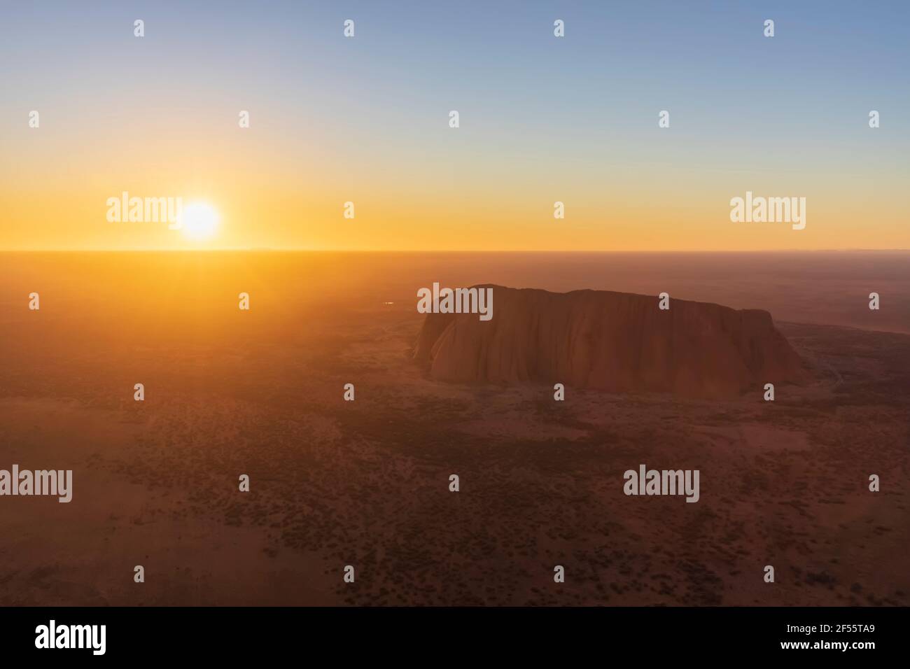 Aerial view uluru sunrise hi-res stock photography and images - Alamy