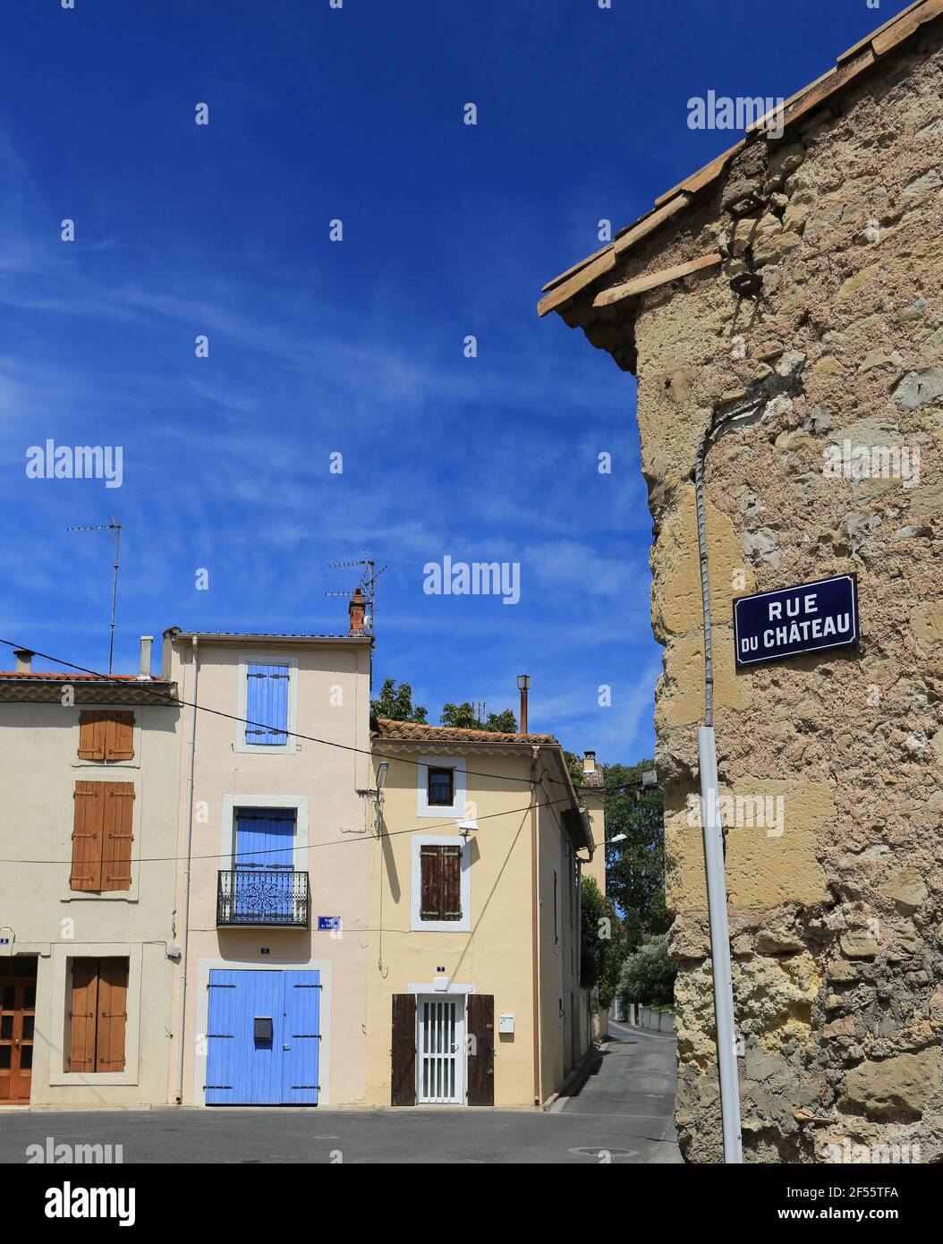France shutters street hi-res stock photography and images - Alamy