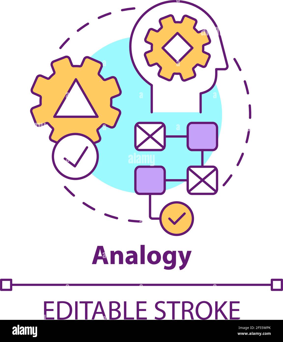 Analogy Concept Icon Stock Vector Image Art Alamy