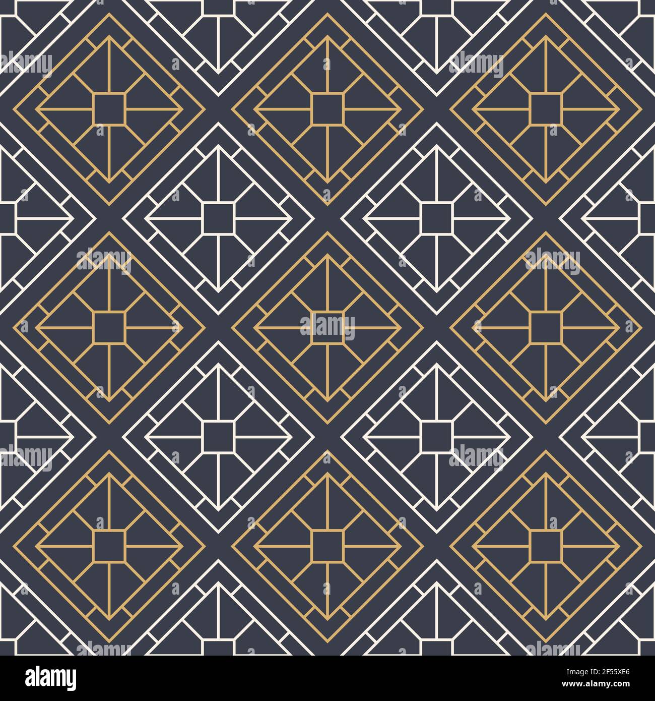 Abstract Seamless Rhombuses Pattern Modern Stylish Texture Repeating