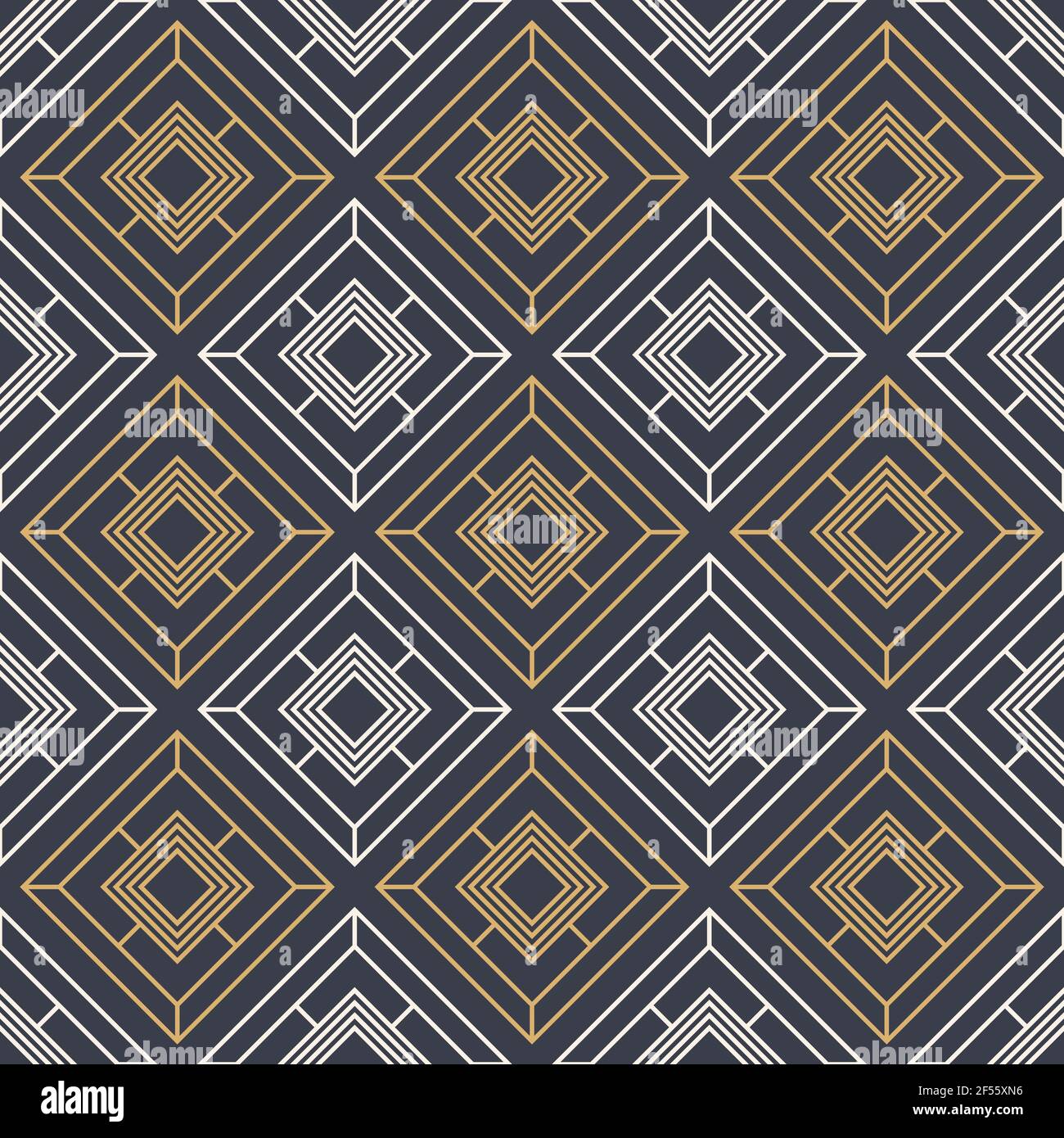Abstract Seamless Rhombuses Pattern Modern Stylish Texture Repeating