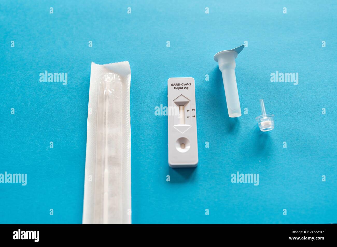 Studio shot of COVID-19 rapid diagnostic test Stock Photo - Alamy