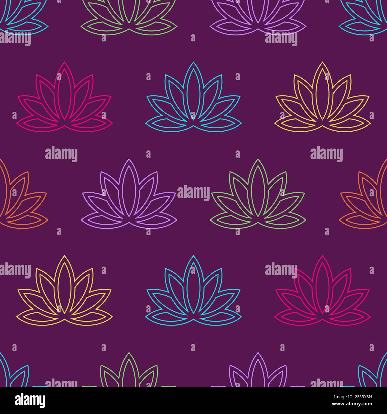 Asian lotus pattern Stock Vector Images - Alamy