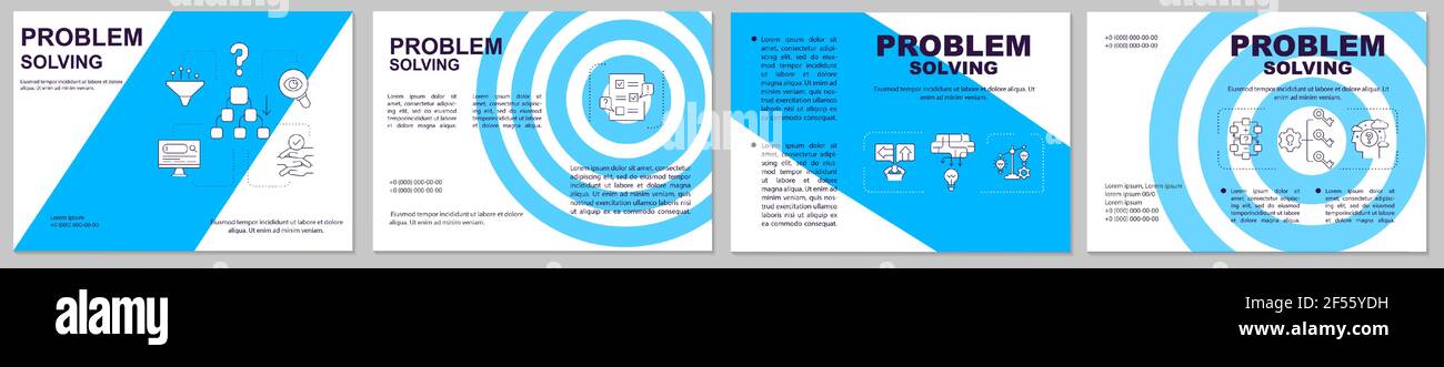 Problem solving brochure template Stock Vector Image & Art - Alamy