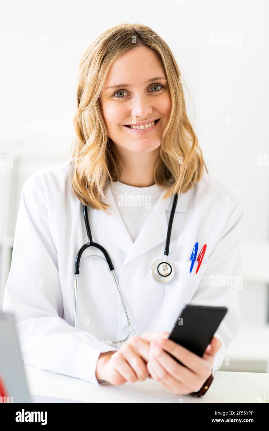 Portrait female doctor smiling using hi-res stock photography and ...