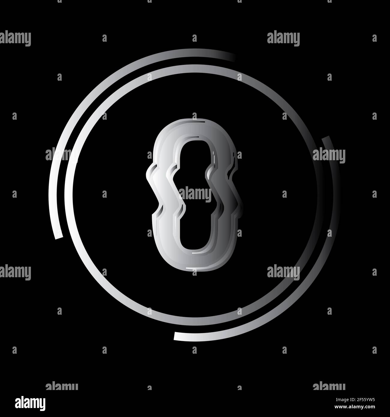 o logo letter modern design Stock Photo - Alamy