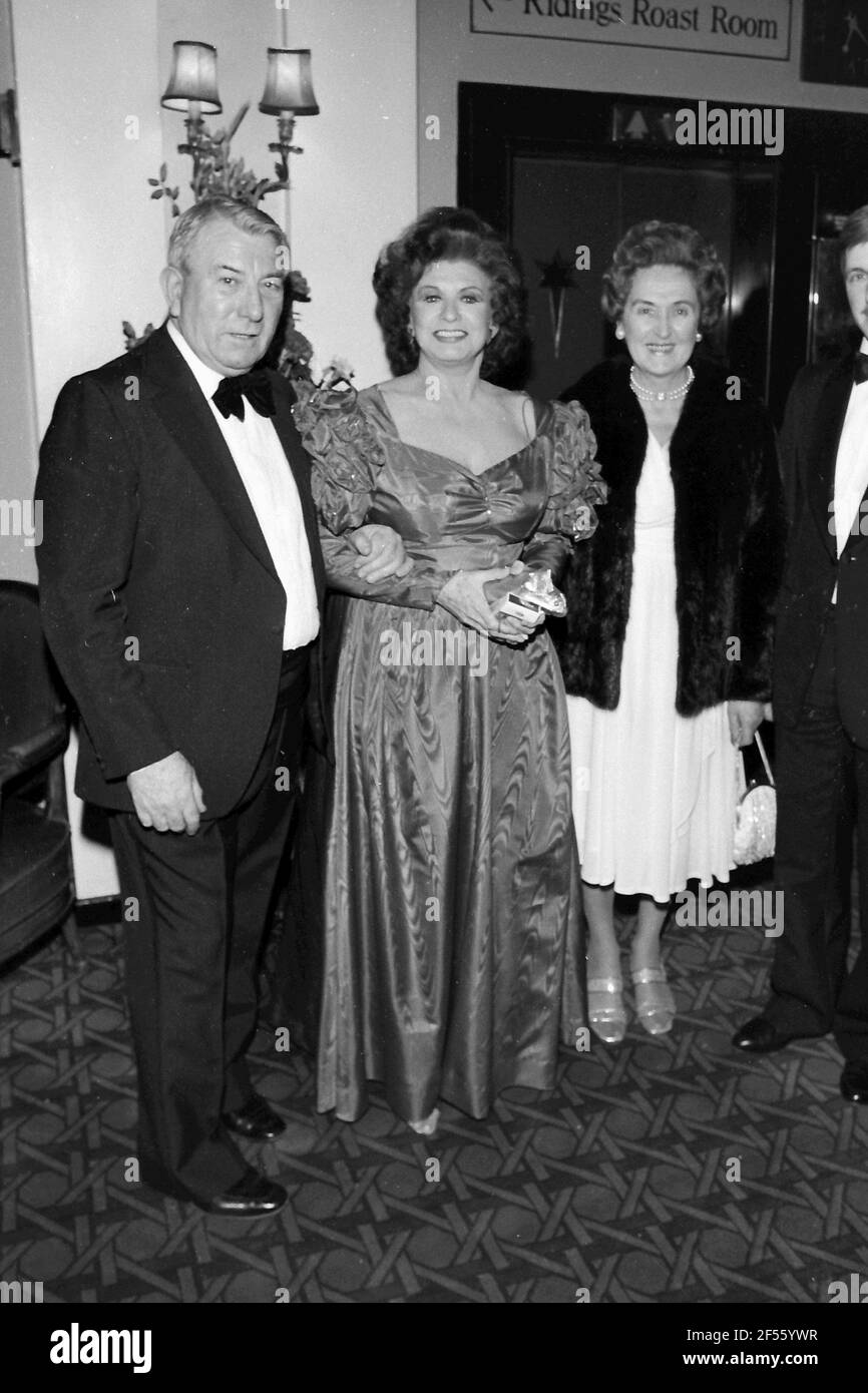 Pat Phoenix at the Queens Hotel Leeds in Mar 1984 Stock Photo - Alamy