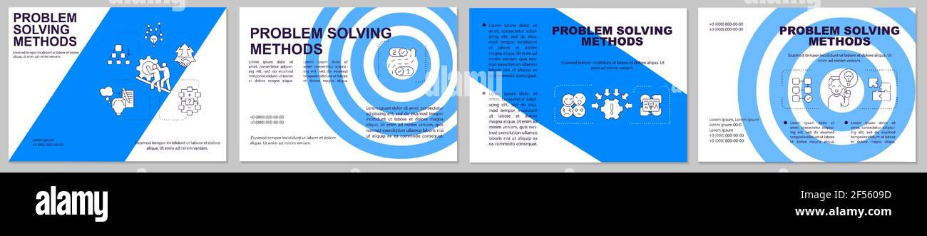 Problem solving method brochure template Stock Vector Image & Art - Alamy