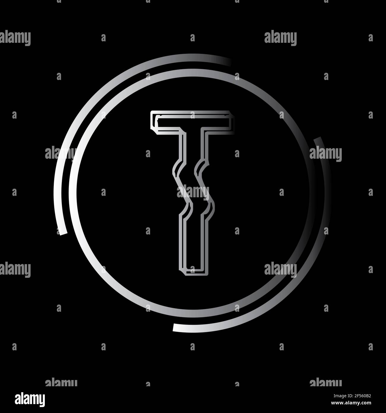 Logo with curved elements hi-res stock photography and images - Alamy