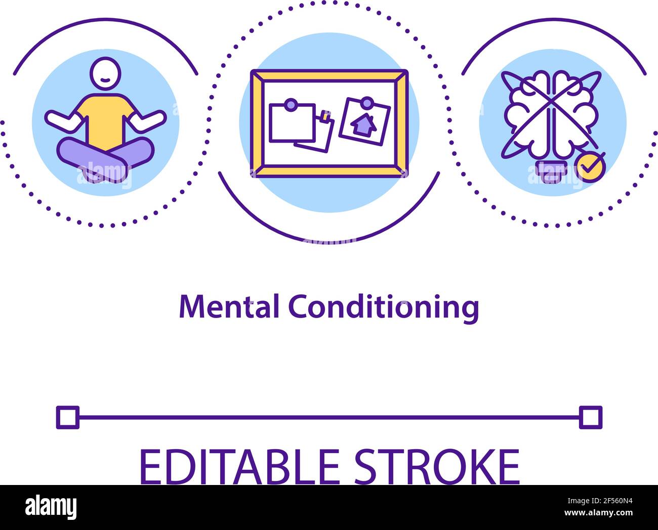 Mental conditioning concept icon Stock Vector Image & Art - Alamy
