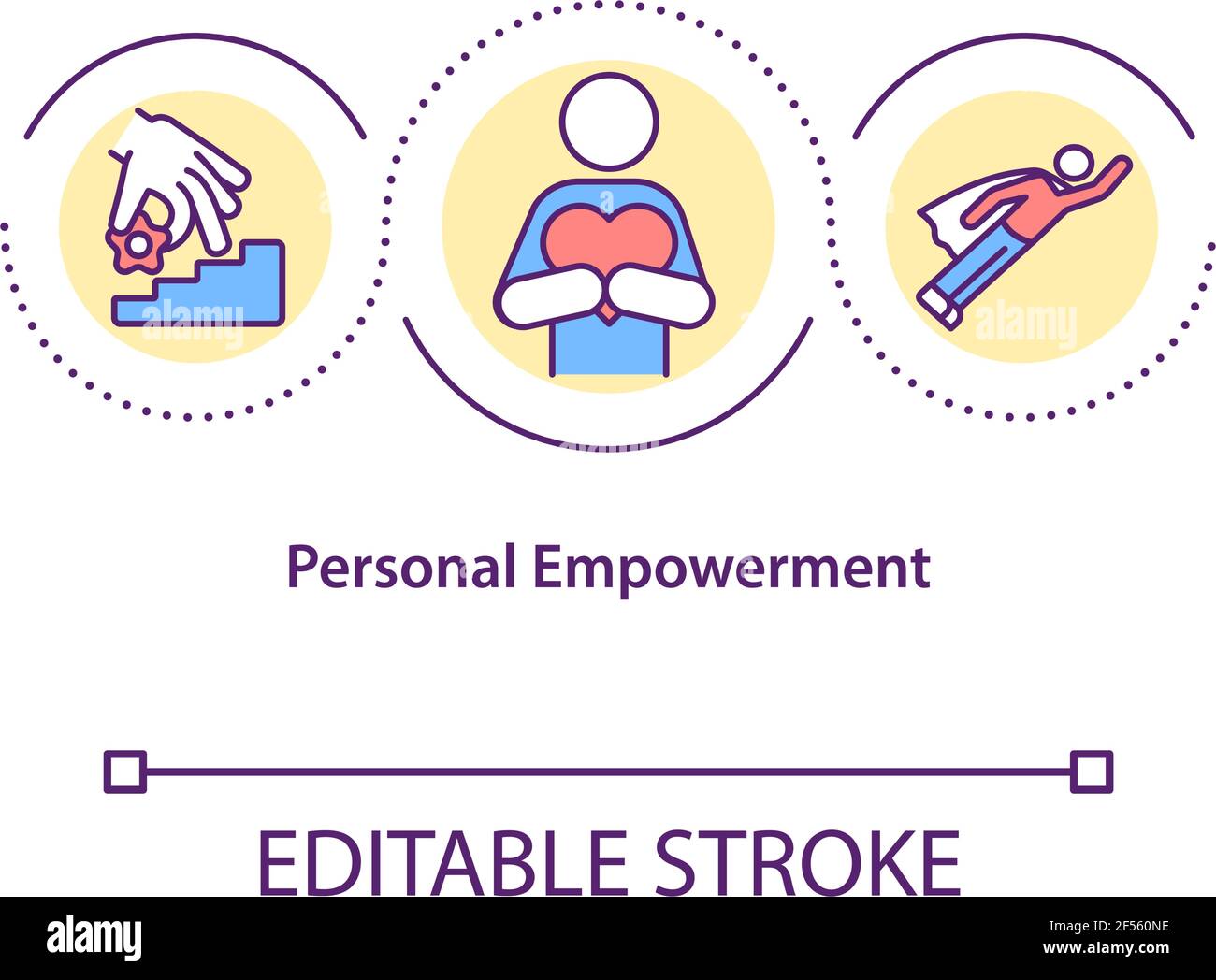 Personal empowerment concept icon Stock Vector Image & Art - Alamy