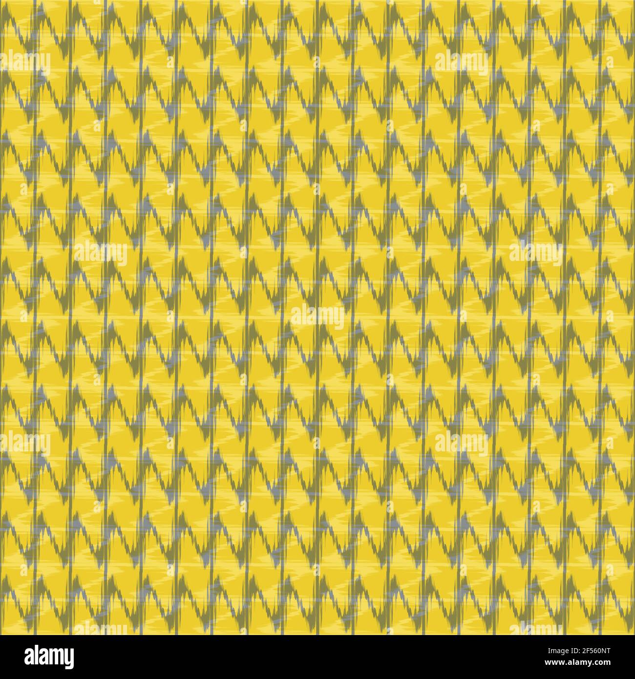 Zigzag weave knit vector seamless pattern background. Yellow grey ...