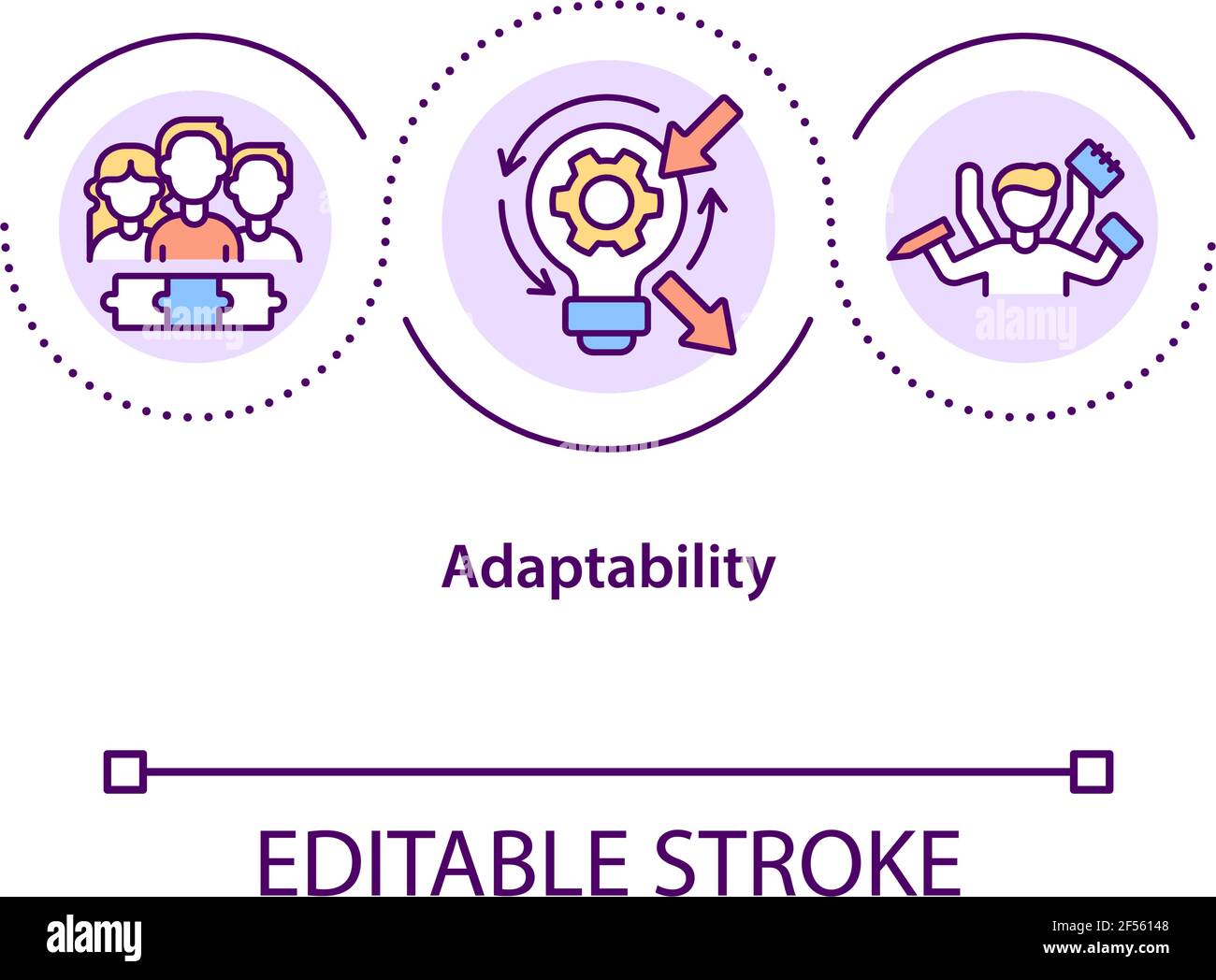 Flexibility and adaptability Stock Vector Images - Alamy