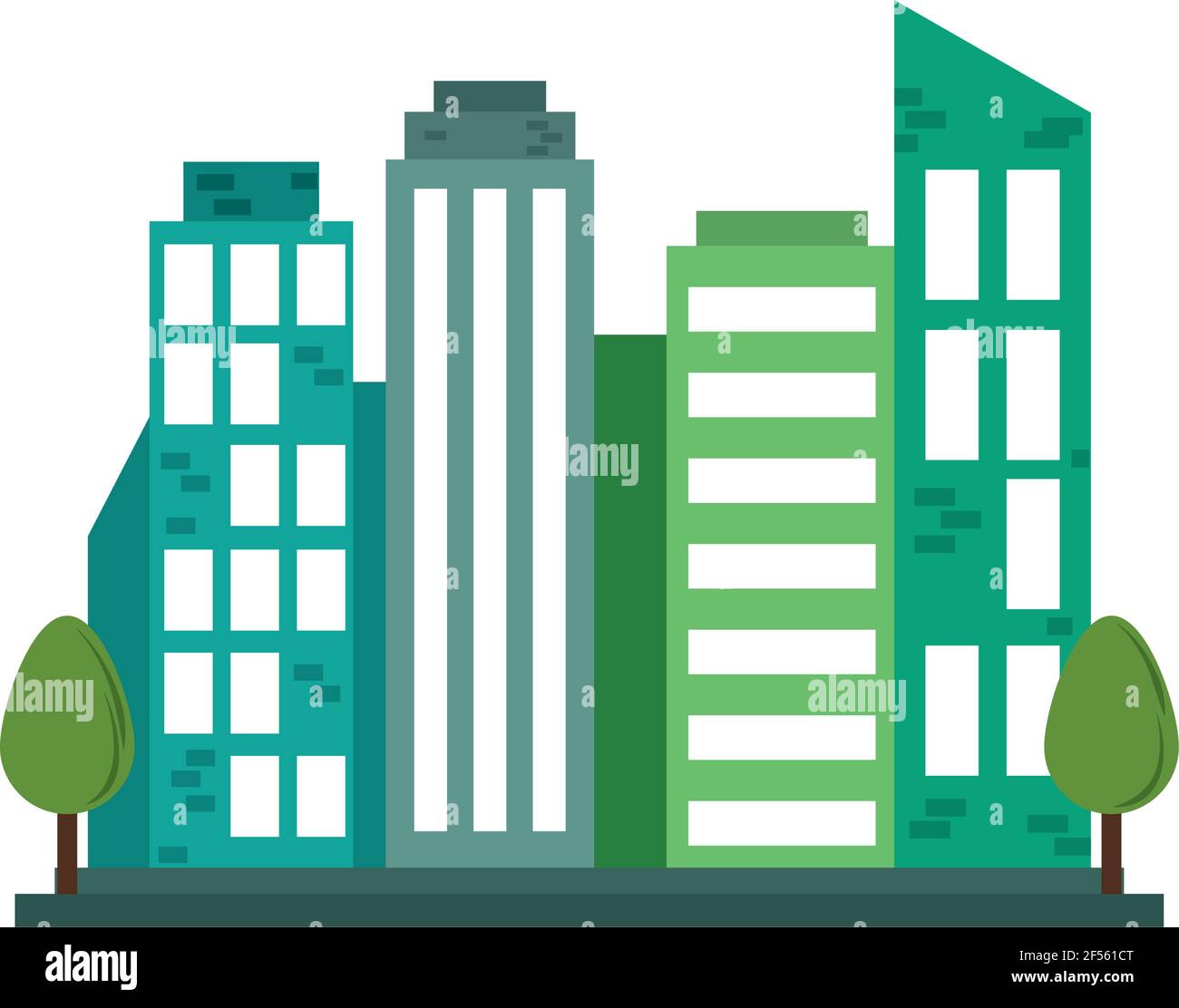 urban cityscape green abstract isolated Stock Vector Image & Art - Alamy