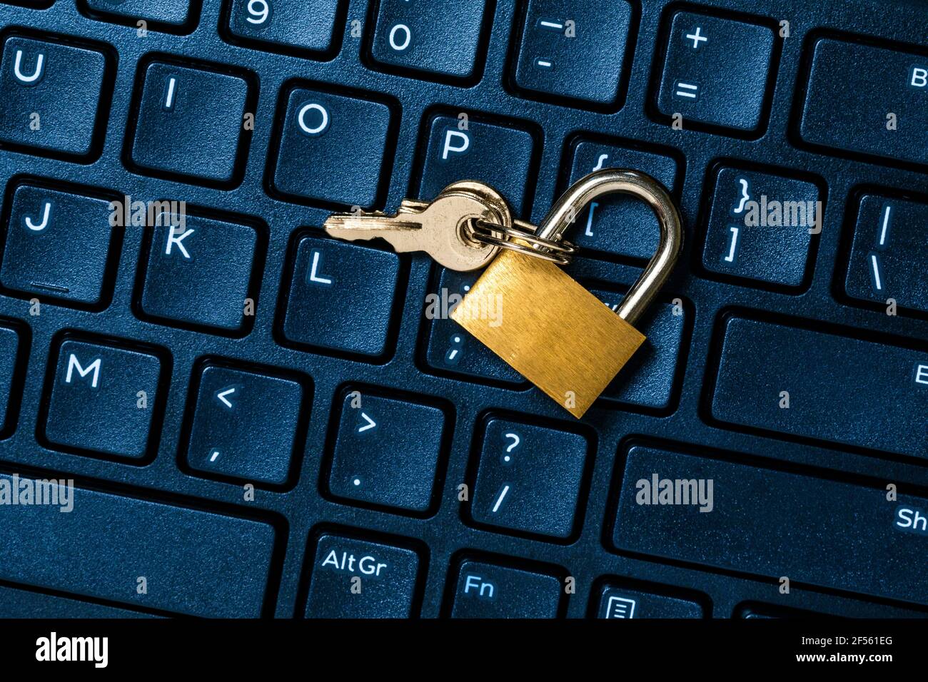 Security lock on computer circuit board hi-res stock photography and ...
